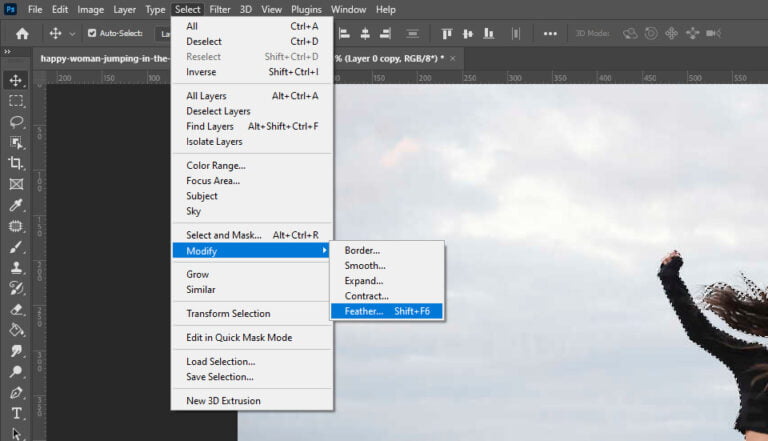 How to Feather Edges in Photoshop?