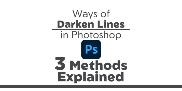 Ways Of Darken Lines In Photoshop